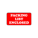 1.5 x 3"- Packing List Enclosed Labels, 500/Roll - BGR