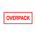 2.5 x 6" - Overpack Labels, 500/Roll - BGR