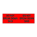 3 x 10" - Do Not Break Down Skid Corner Labels, Red with Black Print ...