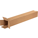 4 x 4 x 28" ECT-32 RSC Corrugated Box, 25 Boxes/Bundle - BGR