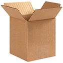 4 x 4 x 6" ECT-32 RSC Corrugated Box, 25 Boxes/Bundle - BGR