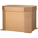 46 x 38 x 36" ECT-155 Triple Wall Octagon Bulk Bins, 5 Boxes/Bundle - BGR