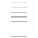 4 x 1" Thermal Transfer Labels - Perf, 5500/Roll, 4 Rolls/Case - BGR